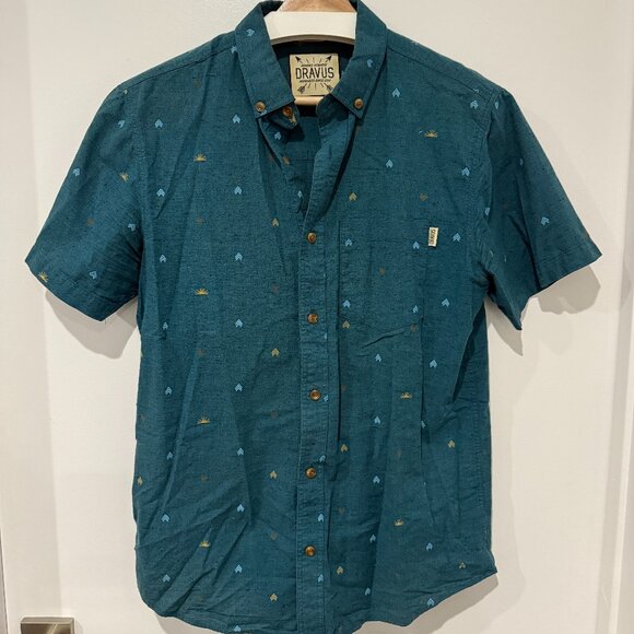 Dravus | Shirts | Dravus Blue Pattern Button Down Shirt | Poshmark